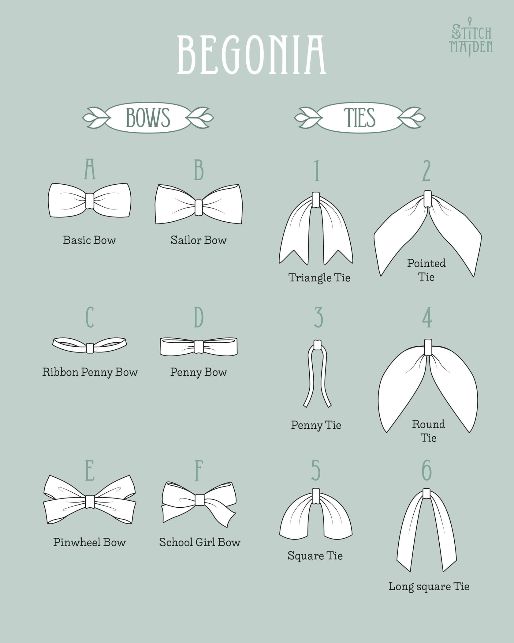Begonia - PDF Sewing Pattern by Stitchmaiden – Stitchmaiden®
